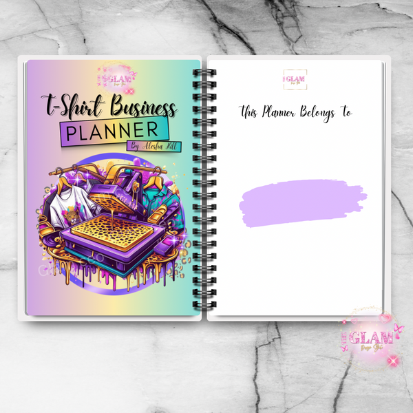 Digital Printable T-Shirt Business Planner – The Glam Design Studio